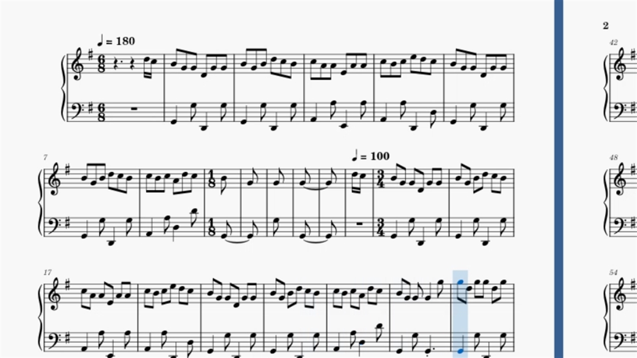 نت آموزش پیانو 12 - نماشا