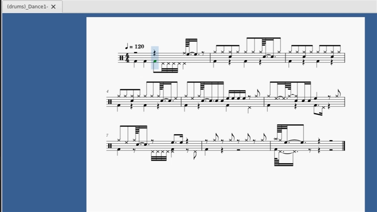 نت کوبه ای برای همراهی کلارینت 7 - نماشا