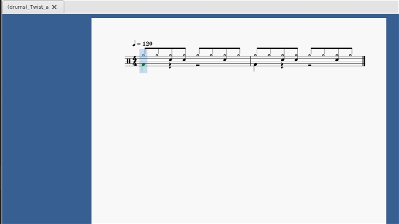 نت درامز همراهی گیتار بیس (باس) 8 - نماشا